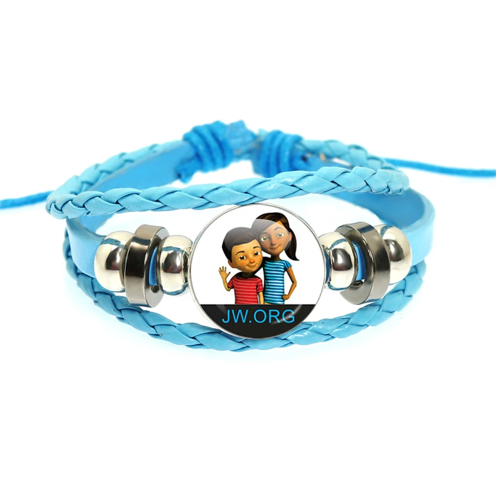 Fashion-Steampunk-Jehovah-s-Witnesses-Blue-Leather-Rope-Snap-Buckle ...