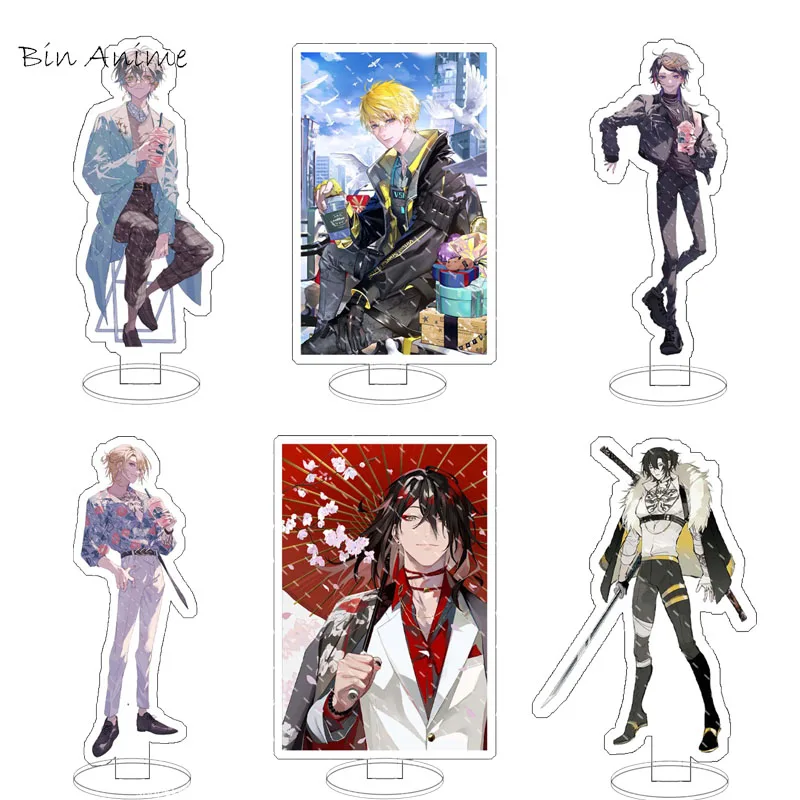 Hot Anime Nijisanji Rainbow Society Vtuber Figures LUCA MYSTA Vox SHU ...