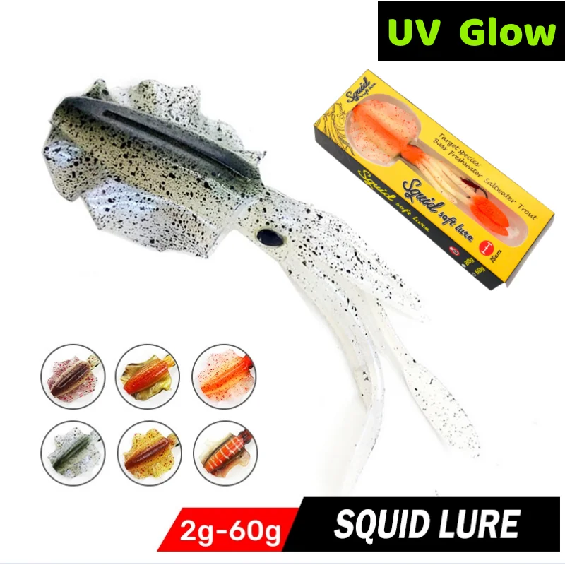 Soft-Squid-Fishing-Lure-UV-Glow-Squid-Lure-2g-7g-15g-20g-60g-Jig ...
