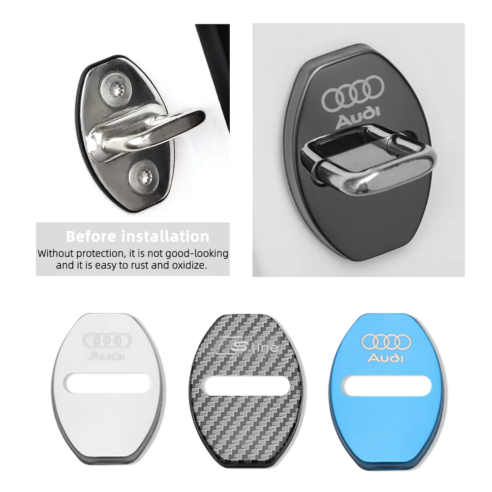 Car-Door-Lock-Cover-Badge-Sticker-Auto-Acess-rios-de-Decora-o-Audi-A3 ...