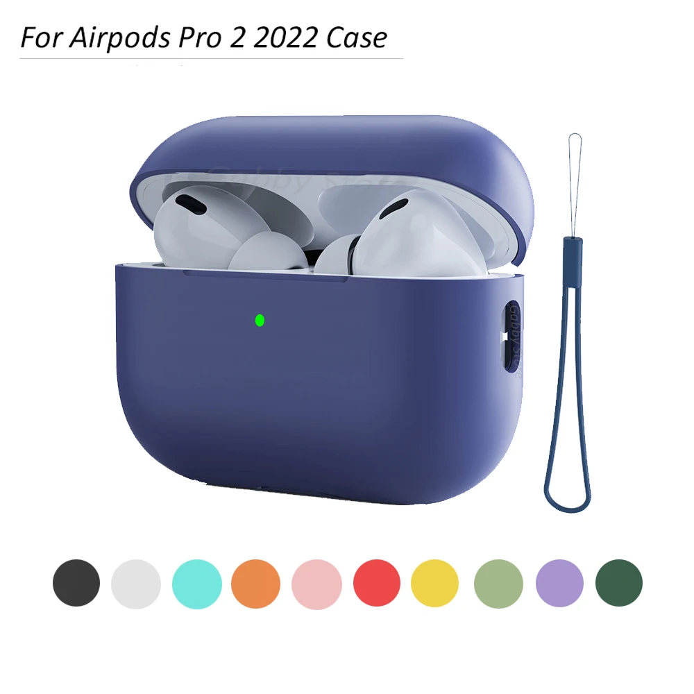 For Airpods Pro 2 Case With Lanyard Anti lost Protective Cover For Apple Airpods Pro 2 2022 Pro2 ...