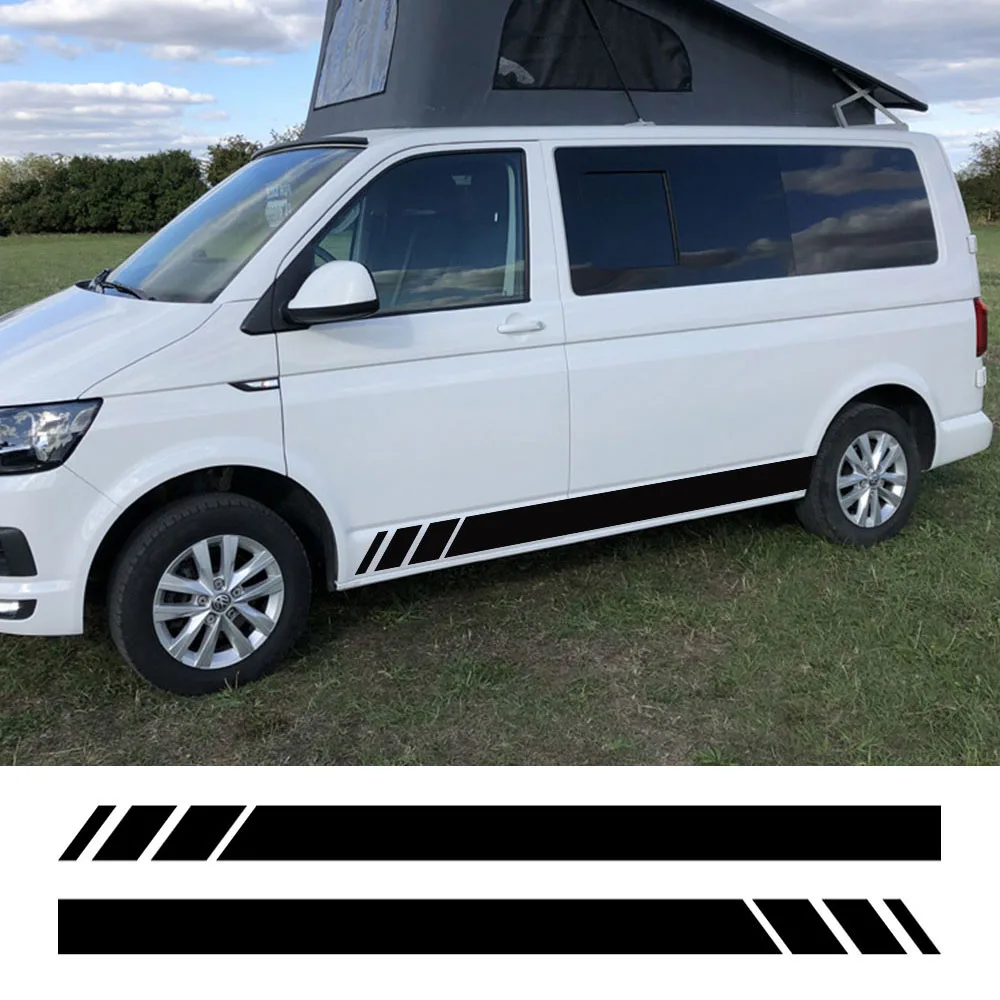 2PCS Car Door Side Stickers For Volkswagen VW Transporter T4 T5 T6 ...