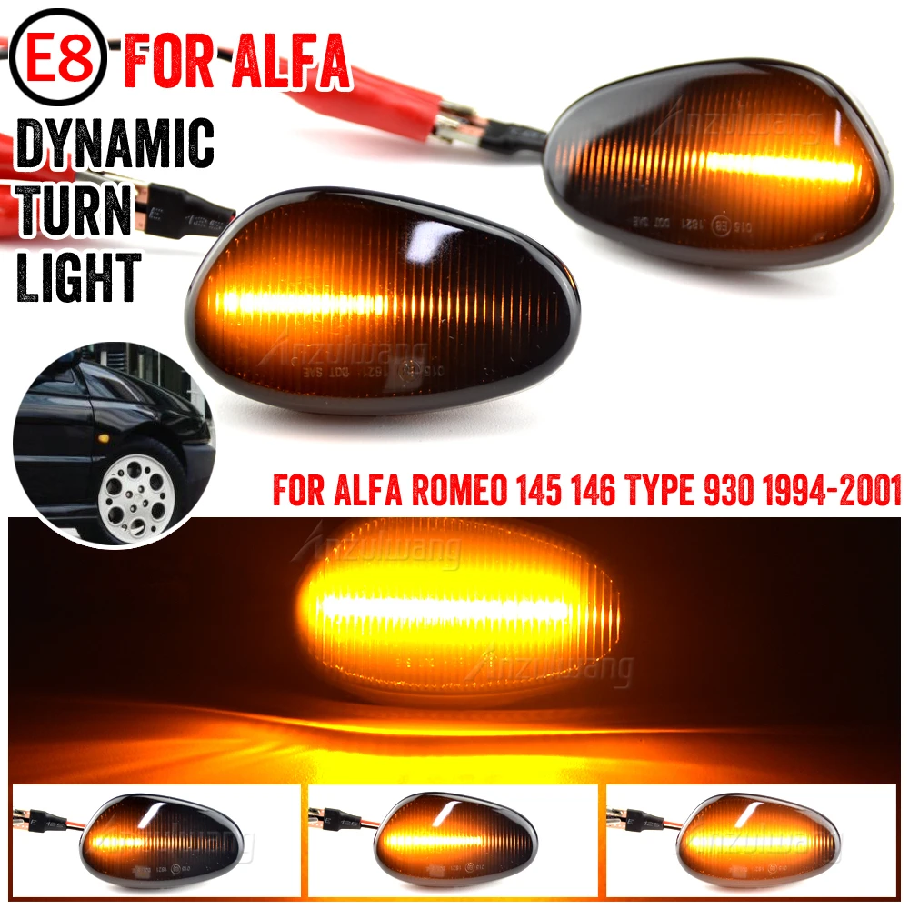 Car LED Dynamic Turn Signal Light For ALFA ROMEO 145 146 Type 930 155 ...