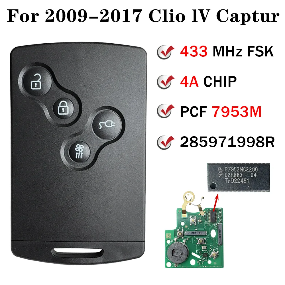 For-Renault-Clio-IV-Captur-2009-2010-2011-2012-2013-2014-2015-2017 ...