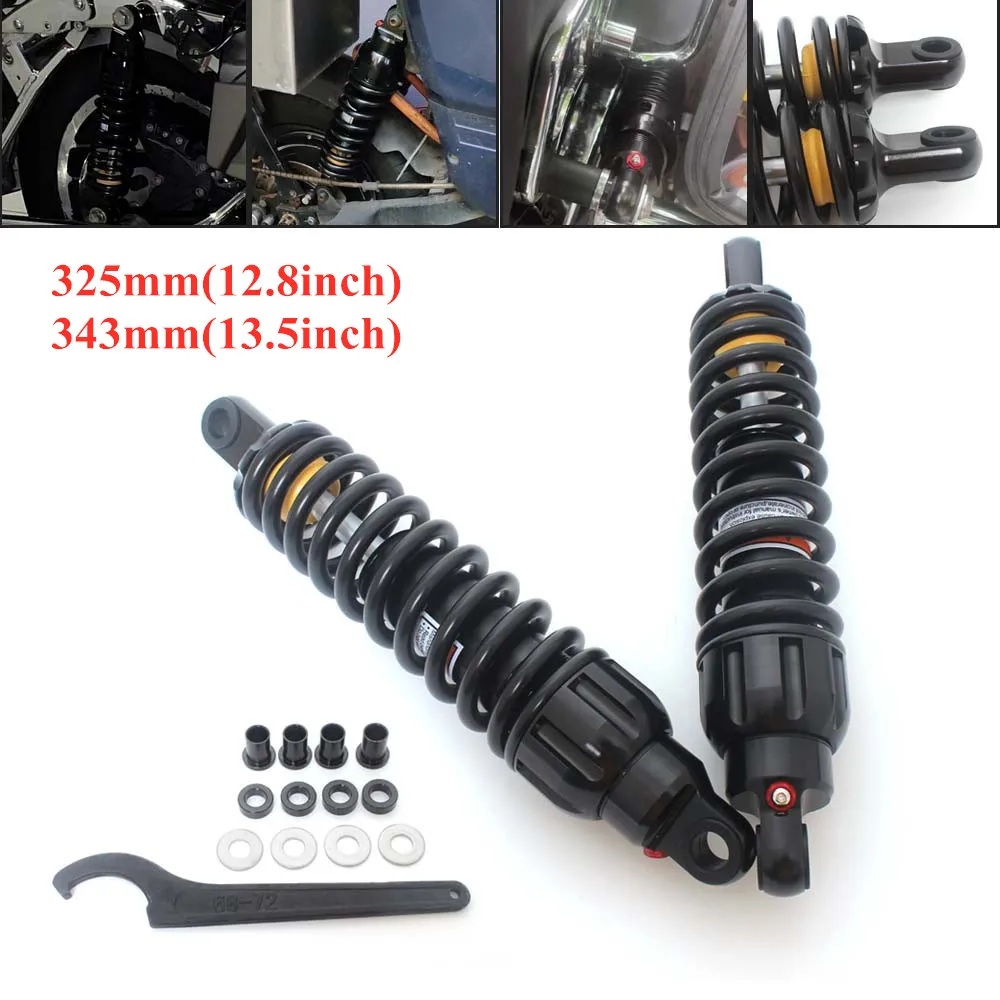 325MM-343MM-Motorcycle-Rear-Suspension-Spring-Shock-Absorber-For-Harley ...