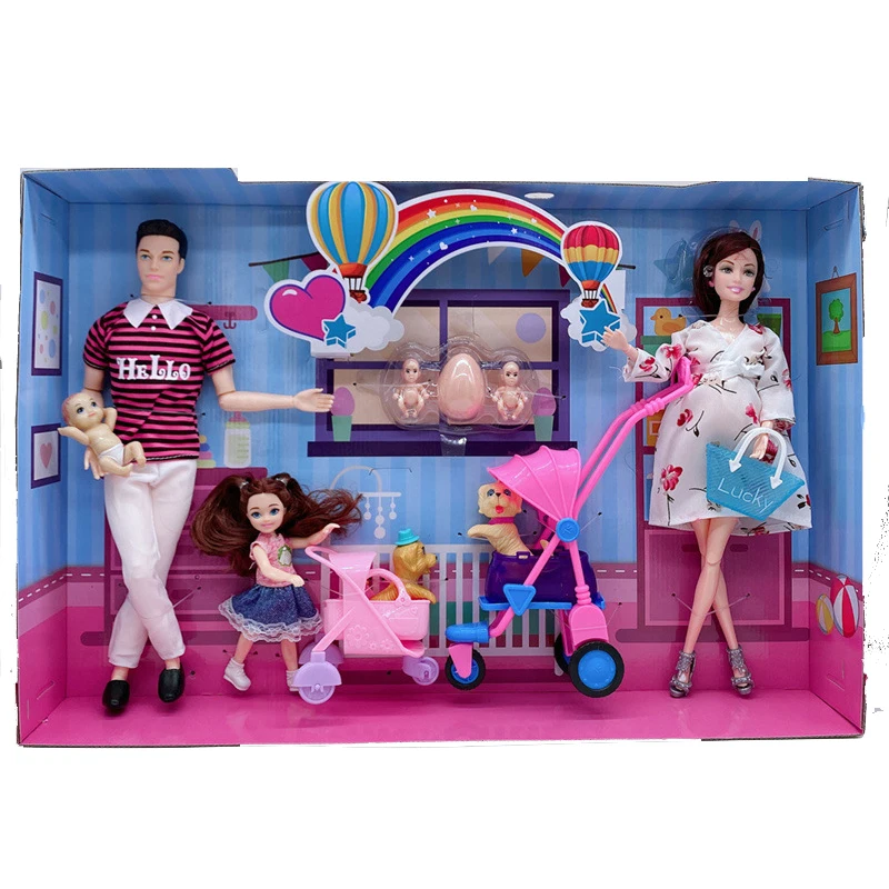 Handgemaakte-Poppenaccessoires-Baby-Poppen-Zwangere-Moeder-Dame-Vader ...