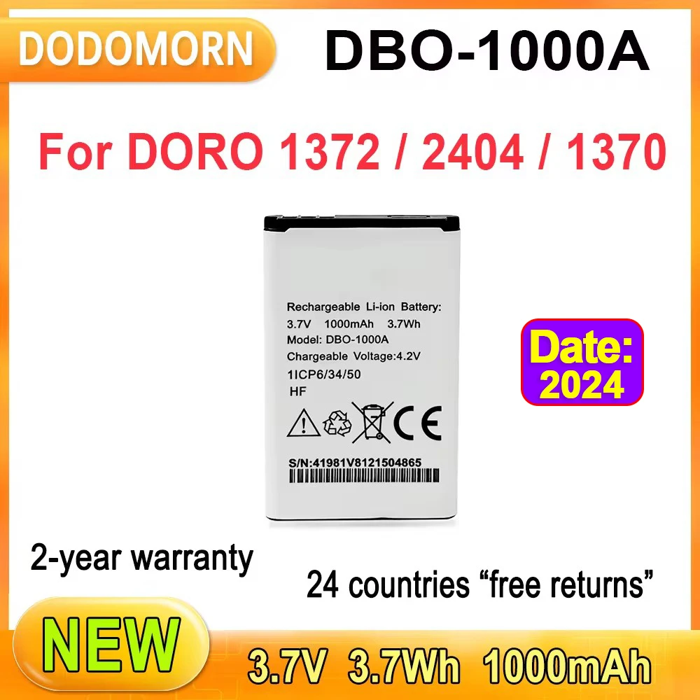 DBO-1000A-1ICP6-34-50-High-Quality-Battery-For-DORO-1372-2404-1370 ...