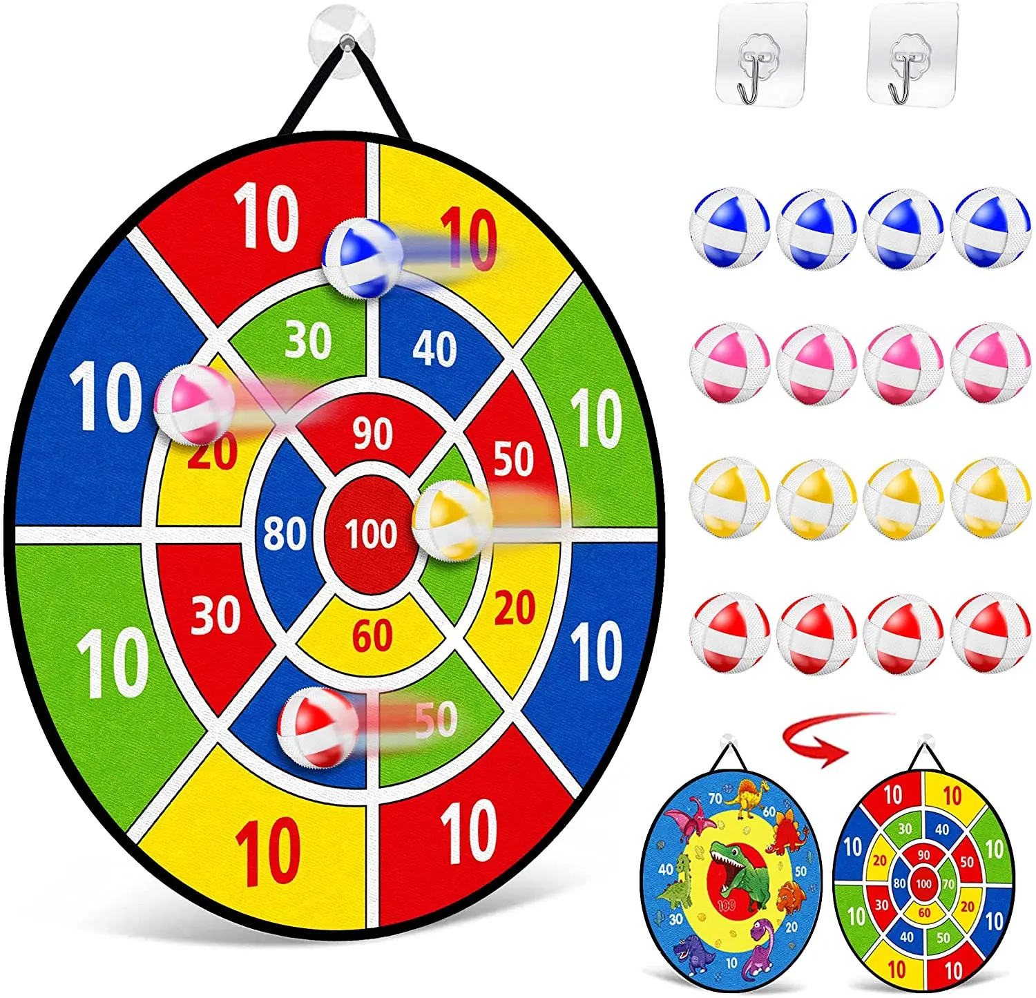 Sticky-Ball-Dart-Board-Target-Sports-Game-Toys-For-Children-Outdoor ...