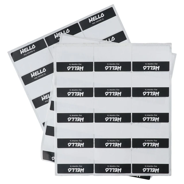 Name Badge Stickers
