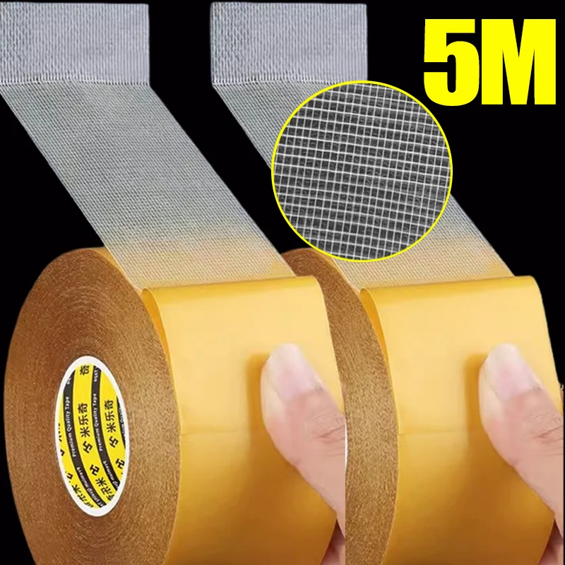 5M-Double-Sided-Tape-Strong-Fixation-Base-Tape-Translucent-Mesh ...