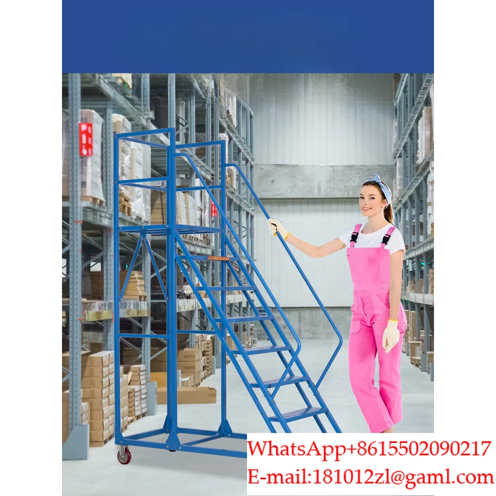 Mobile Stairs With Handrails