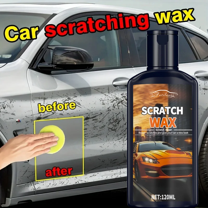 Car Scratch Repair & Polishing Wax - Easy Touch-Up Paint Restoration ...