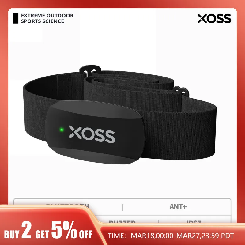 XOSS-X2-Chest-Strap-Heart-Rate-Monitor-for-Cycling-Running-Hiking ...
