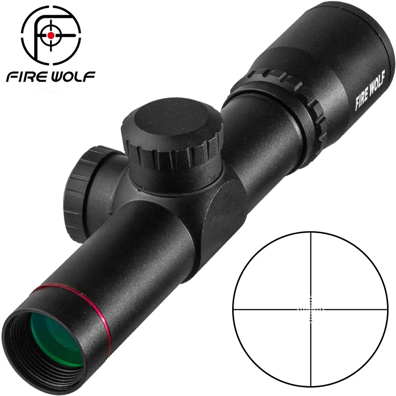 Fire Wolf 4X32 Cross Tactical Optics Riflescope Outdoor Reticle Optic ...
