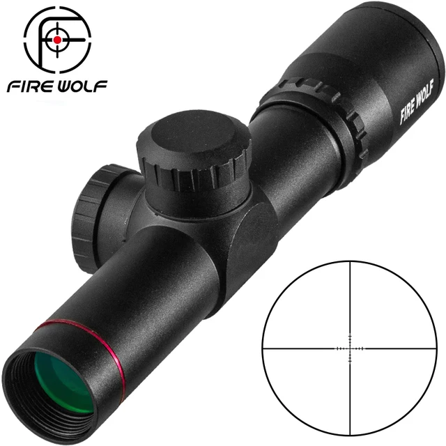 Fire Wolf 4X32 Cross Tactical Optics Riflescope Outdoor Reticle Optic ...