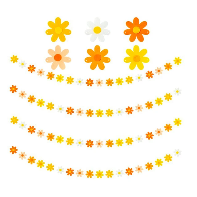 Yellow Daisy Border Clipart