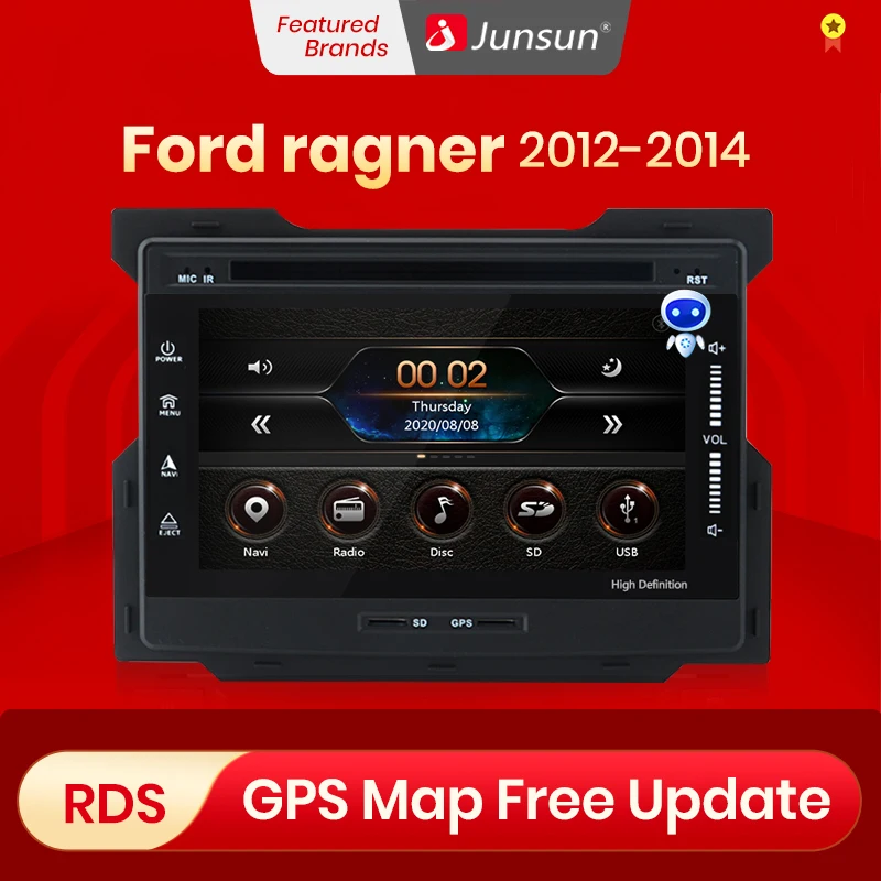 Junsun Ai Voice Android Auto Radio For Ford Ranger 2012-2014 Carplay ...