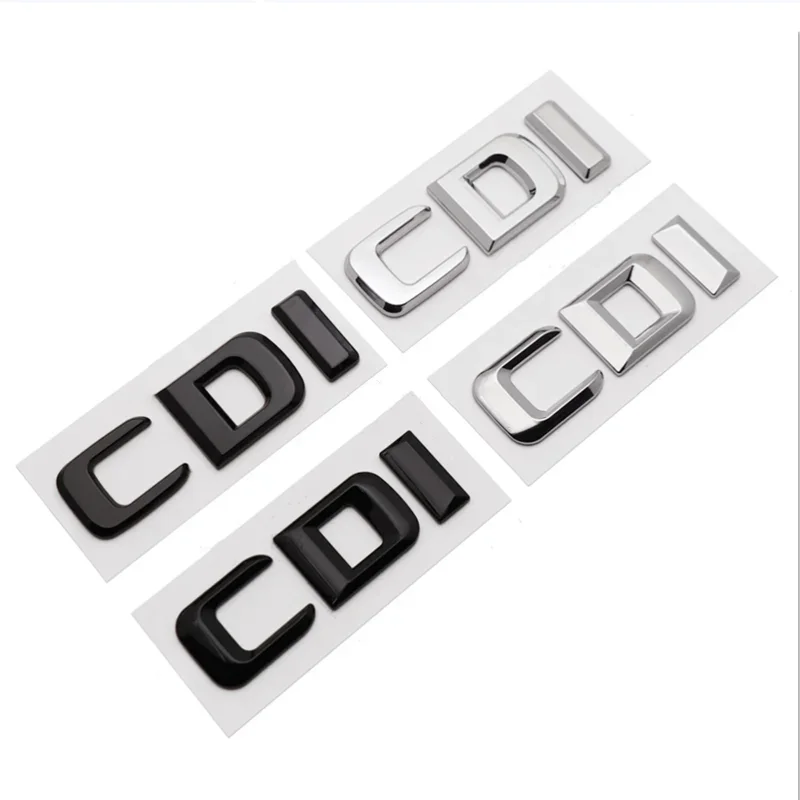 3D ABS Chrome Letters Car Styling Rear Trunk Badge CDI Emblem Logo For ...