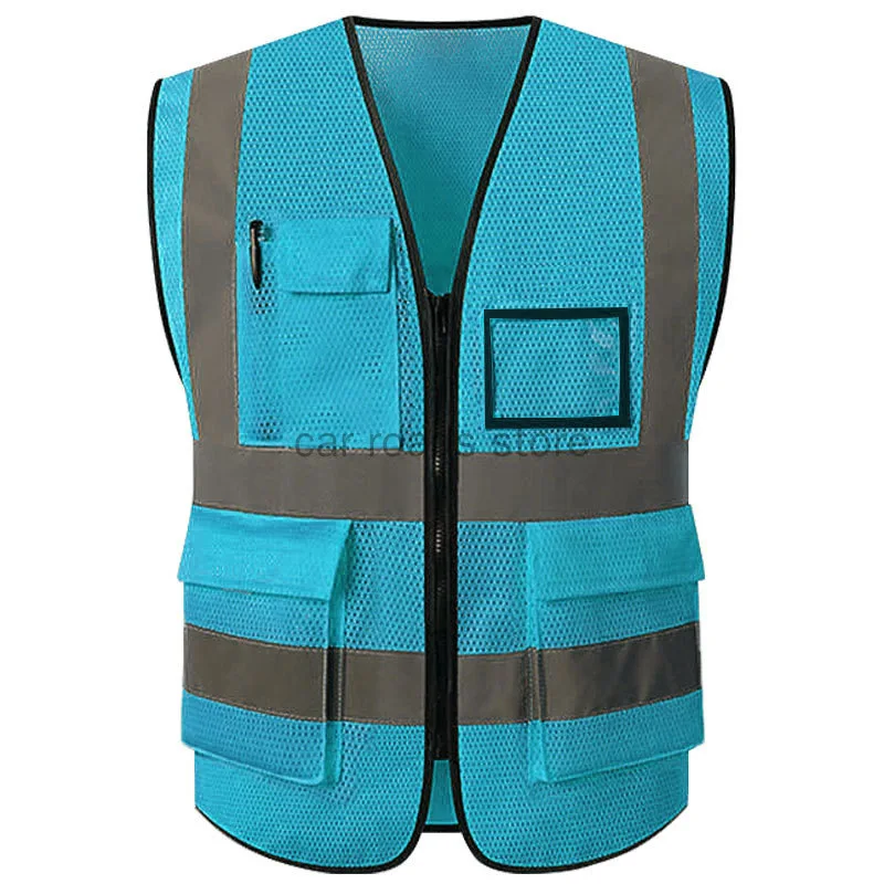 Blue-Reflective-Vest-Safety-Vest-for-Men-Working-Vest-Workwear-with ...