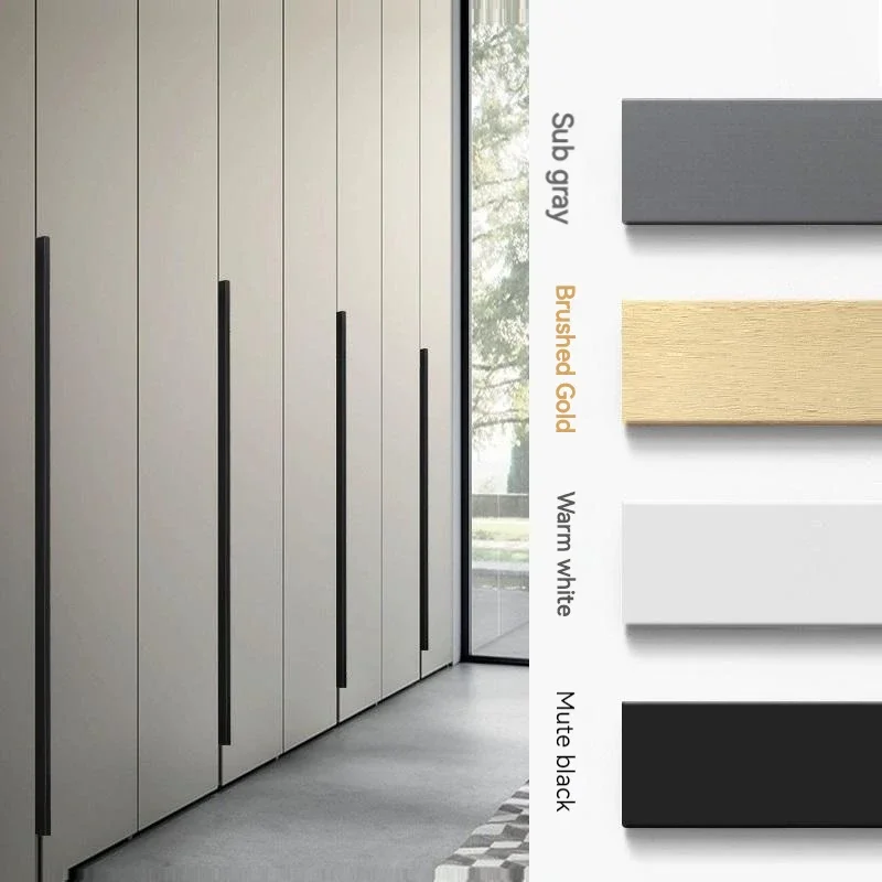 600-1200mm-Minimalist-Wardrobe-Invisible-Long-Strip-Door-Handle-Drawer ...