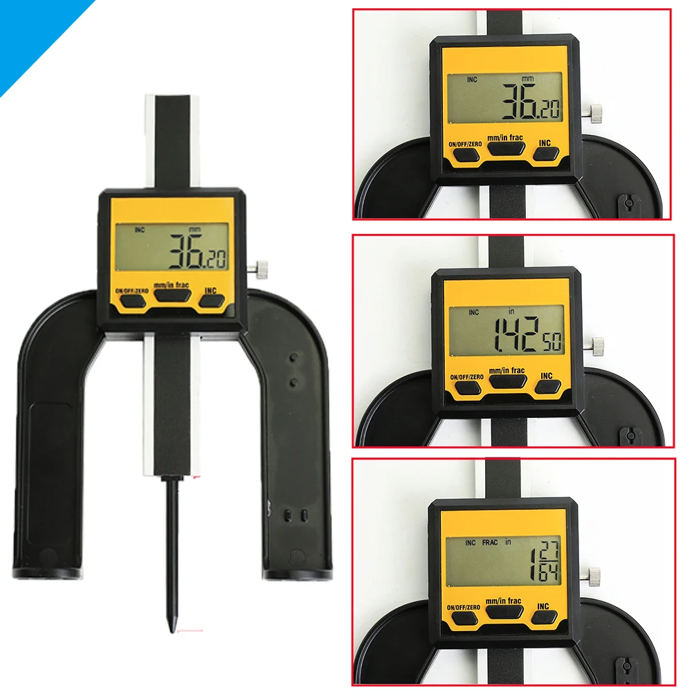 Digital-Depth-Gauge-Digital-Caliper-Level-Angle-Ruler-Height-Ruler ...