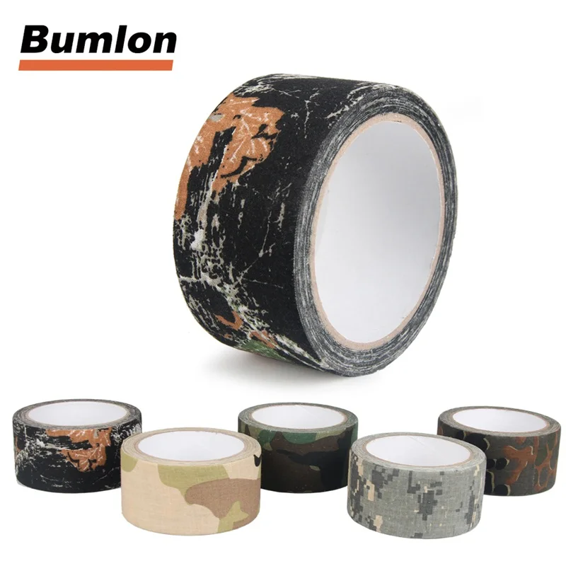10m X 5cm Tactical Tape Military Hunting Bionic Camouflage Rifle/gun ...
