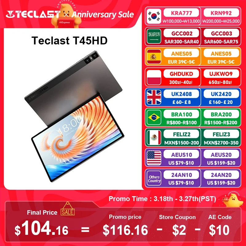 Teclast-T45HD-10-51-inch-Tablet-Android-13-Incell-Fully-Laminated-8GB ...