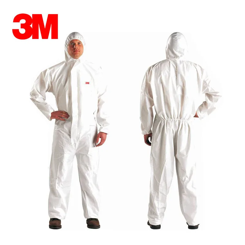 3M-4510-Safety-Clothing-Chemical-Disposable-Protective-Coverall-Hooded ...
