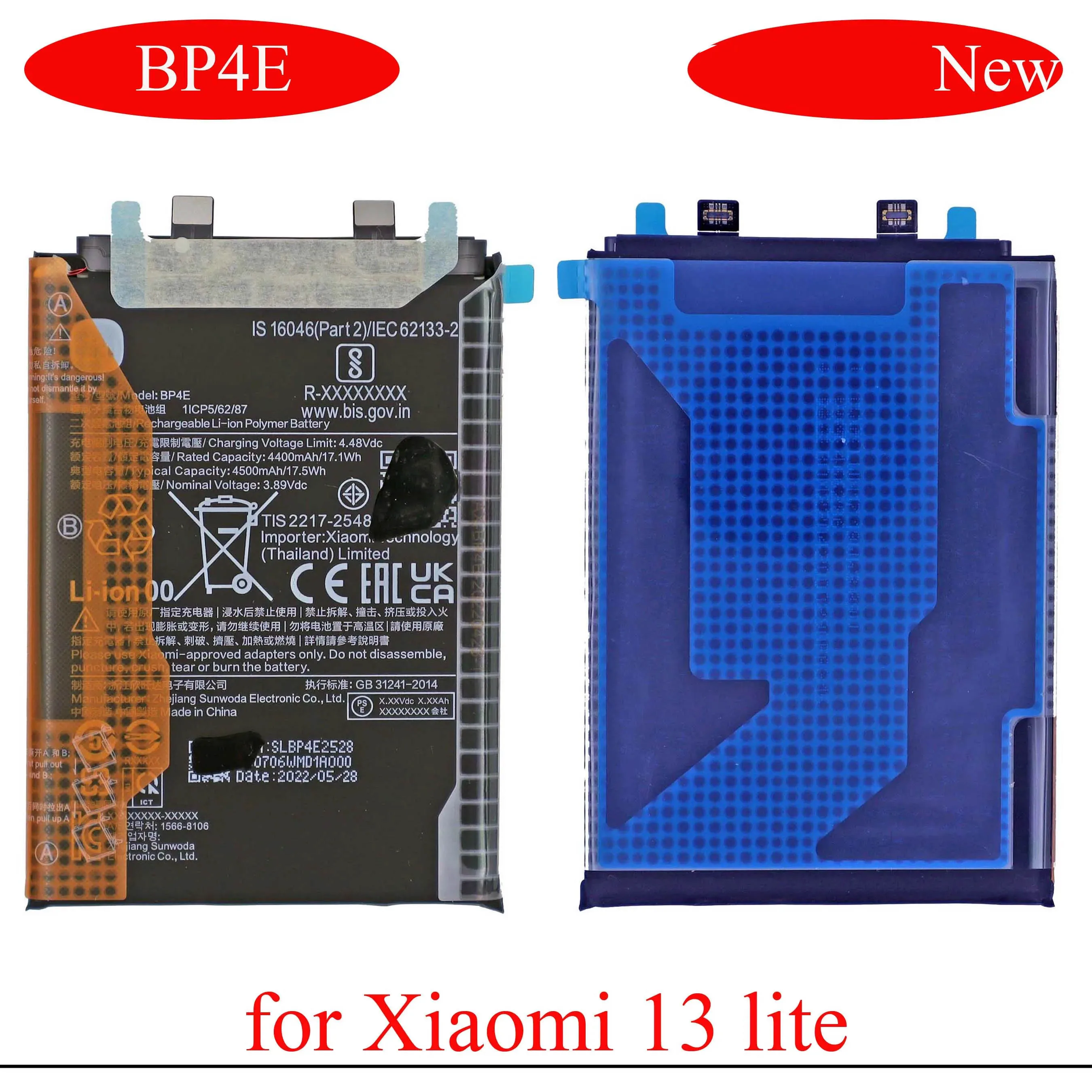 Best-New-4400mAh-BP4E-Battery-for-Xiaomi-13-Lite-Replacement-Battery-Including-Battery-Adhesive ...