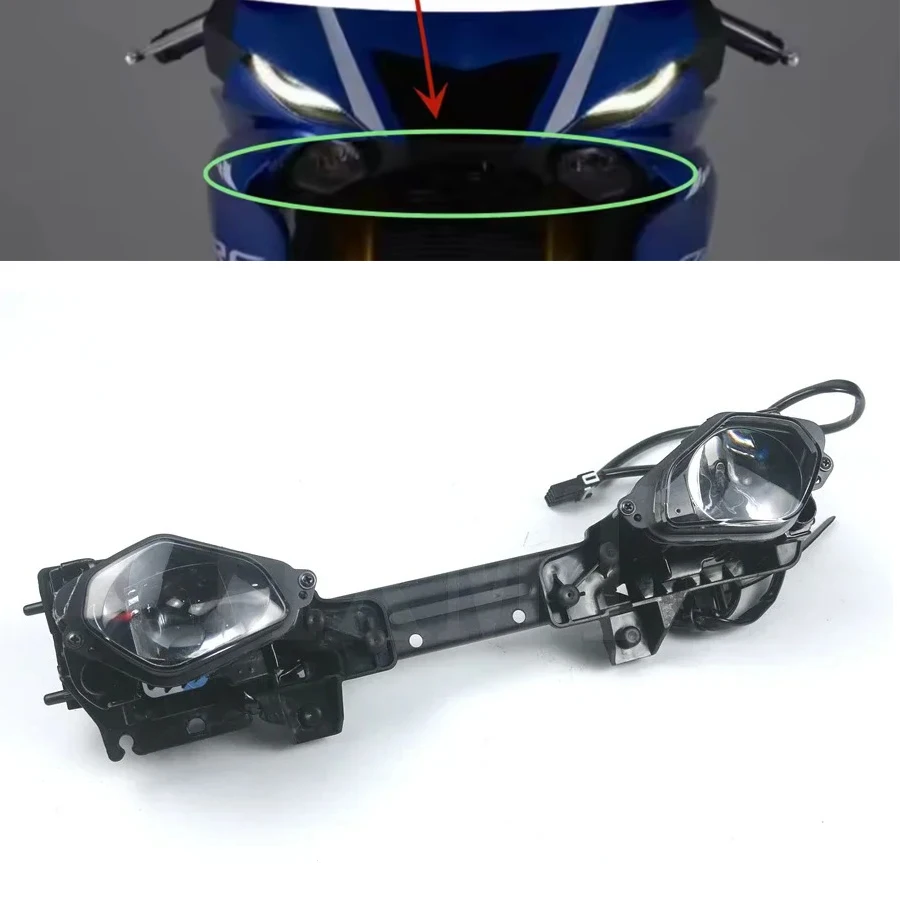 Motorcycle Front Headlight Assembly Headlamp Replacement For Yamaha YZF ...