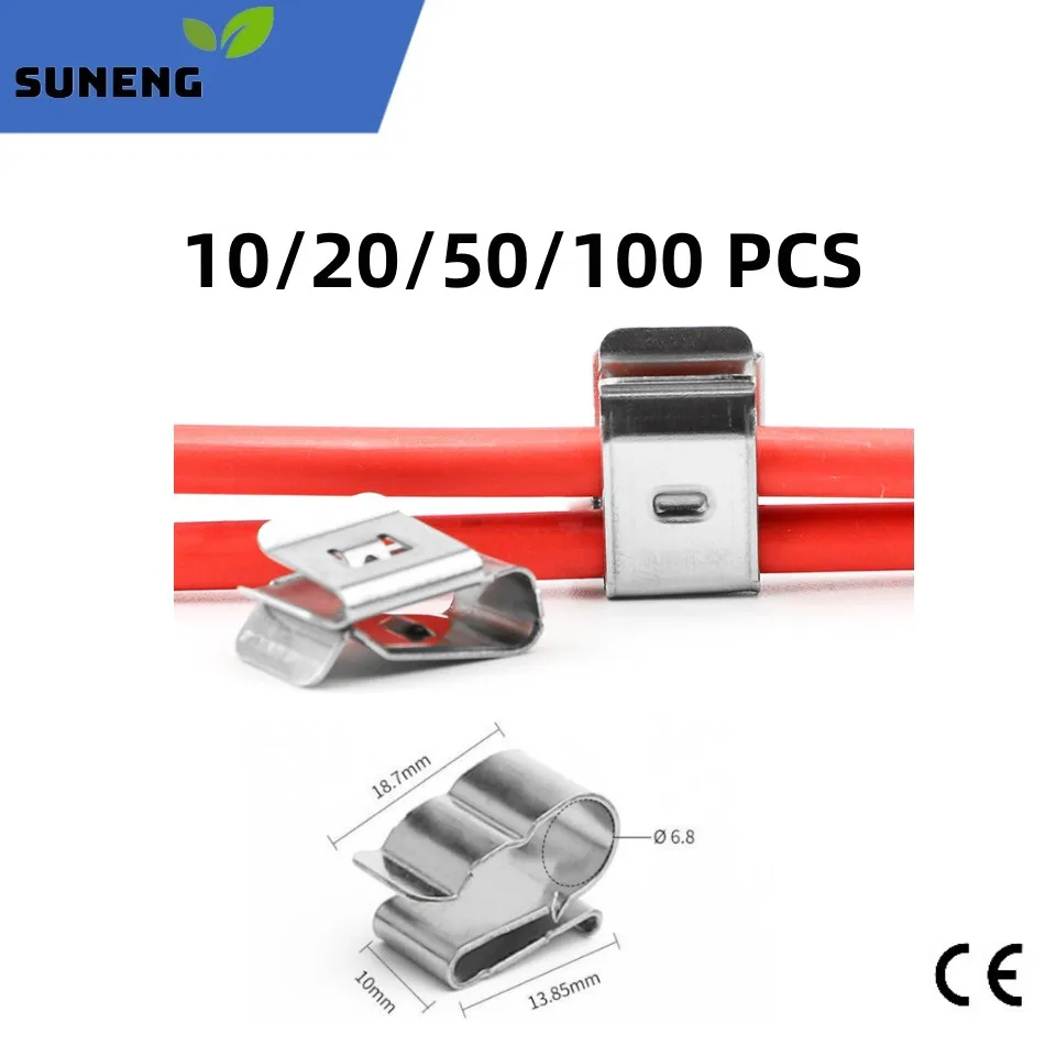 10-50-100-PCS-Wire-Clamp-Cable-Clamp-Solar-Cable-Installation-Fixing ...