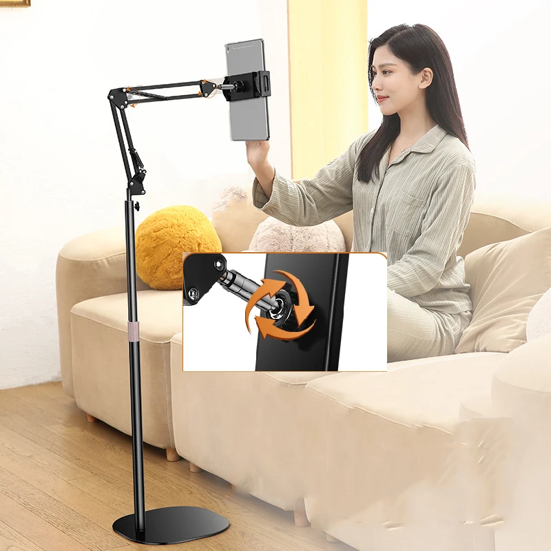 Vmonv-Floor-Stand-Phone-Retractable-Ipad-Desk-Stand-360-Adjustable ...