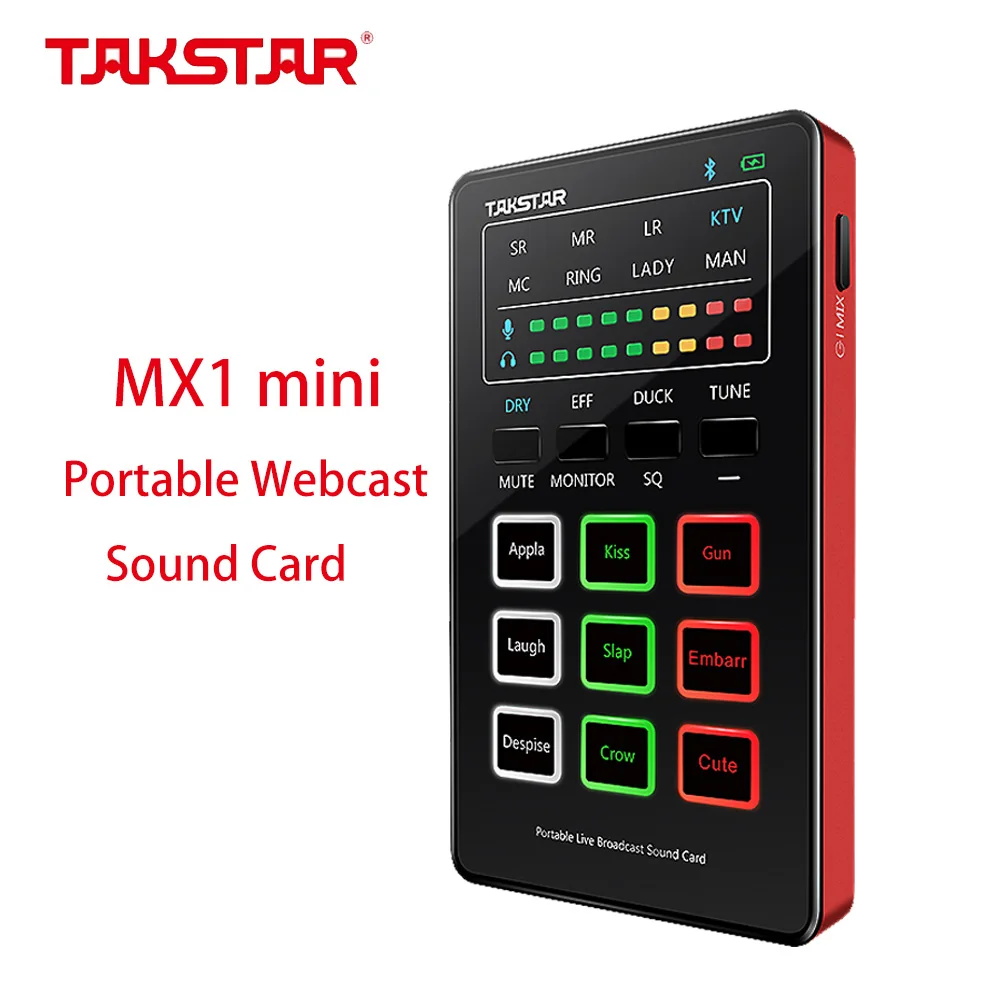 Takstar-MX1-Mini-Portable-Webcast-Sound-Card-Audio-Mixer-for ...