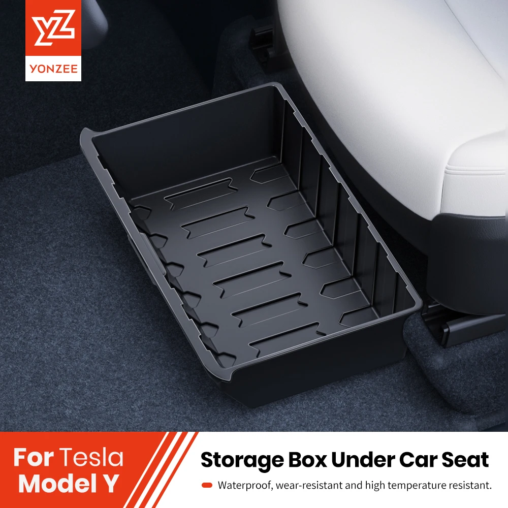 YZ-For-Tesla-Model-Y-2023-Under-Seat-Storage-Box-Car-Interior ...