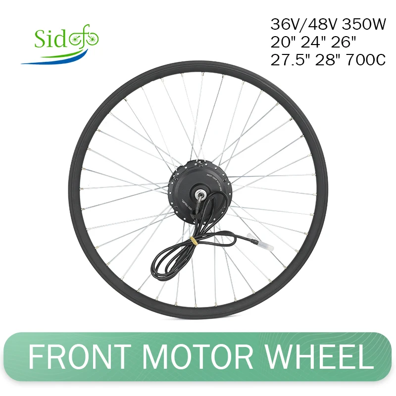 36V-48V-350W-Front-Motor-Wheel-Ebike-Conversion-Kit-20-24-26-28-700C ...