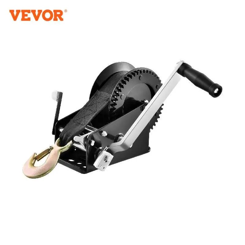 VEVOR-Hand-Winch-Boat-Trailer-Winch-Heavy-Duty-Rope-Crank-Polyester ...