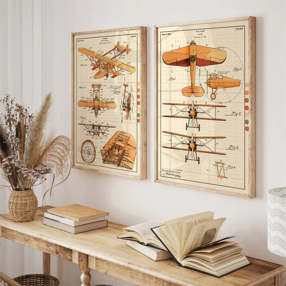 Vintage Airplane Decor