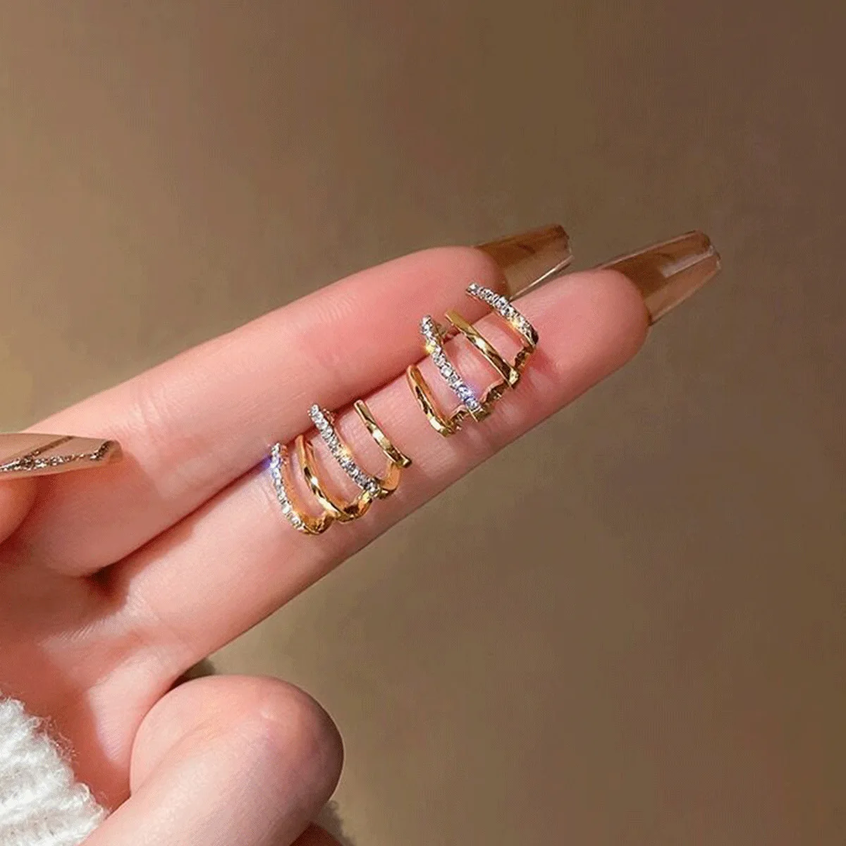 New-Geometric-Earring-Lymph-Slimming-Earrings-Piercing-Acupressure ...