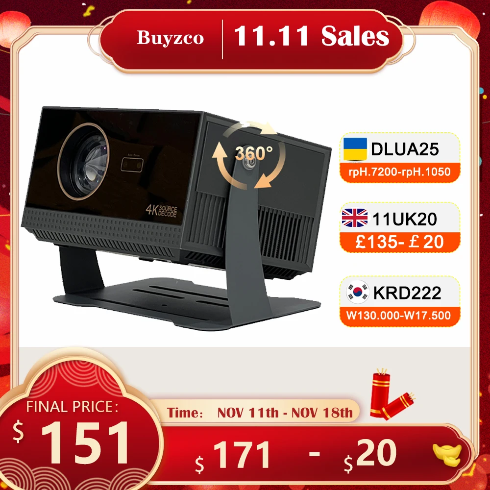 Buyzco-YT007-Android-12-Proyector-Full-HD-card-n-de-360-grados-4K-Video ...