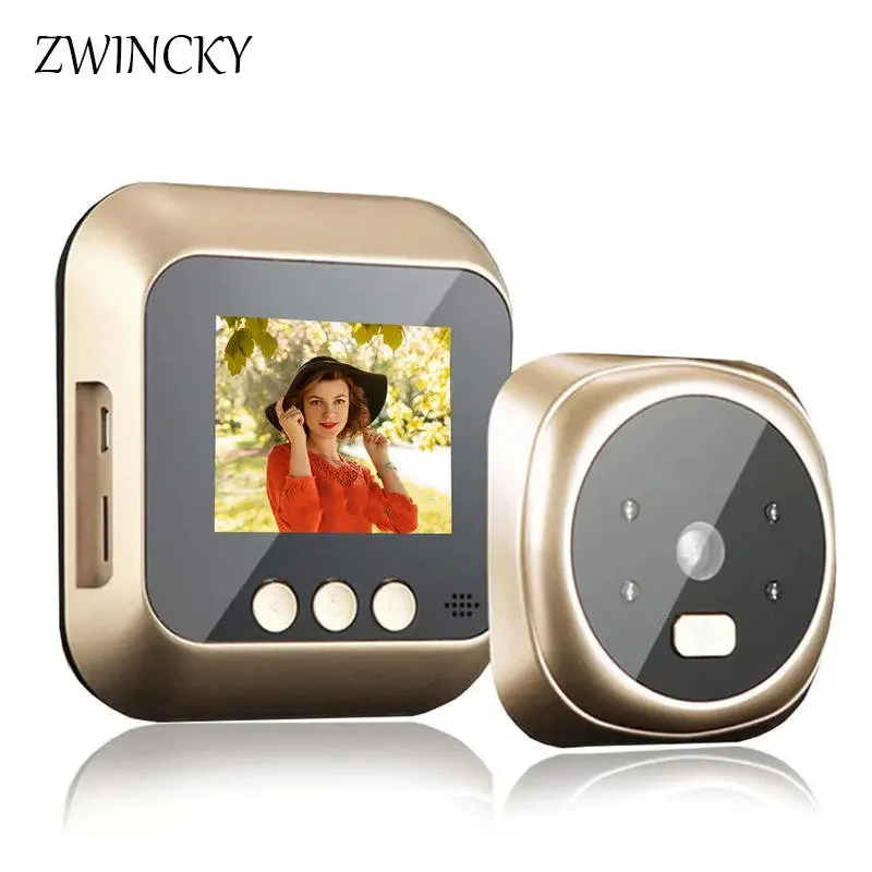 2-4-in-LCD-Screen-Night-Vision-Digital-peephole-door-Doorbell ...