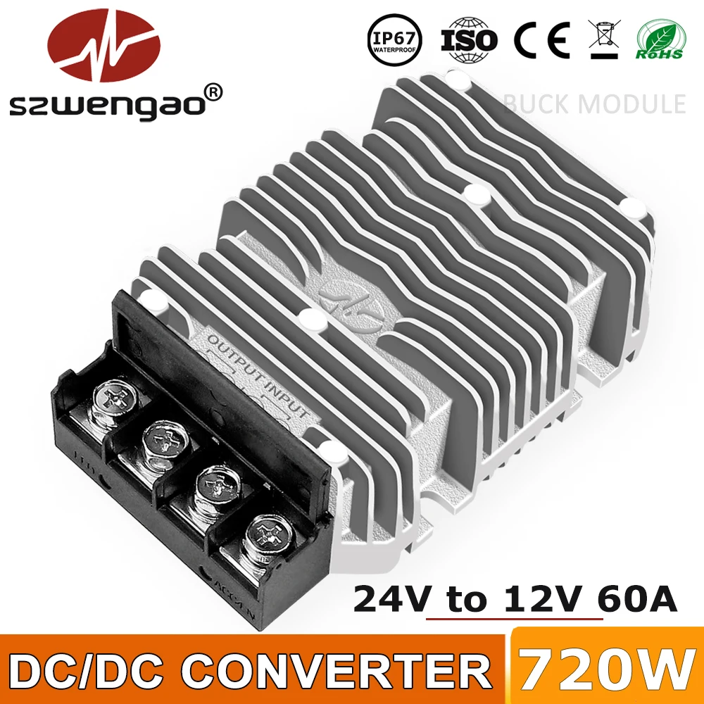 2022-New-Small-Size-DC-DC-Converter-24V-12V-50A-60A-Power-Supply-24 ...