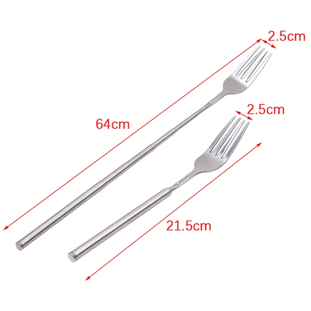 Cool adjustable artifact pocket long metal spoon telescopic bar spoon ...