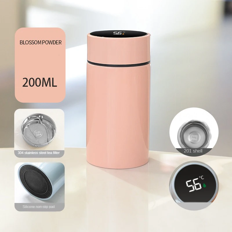 200ML Smart Thermos Water Bottle Intelligent Temperature Display ...