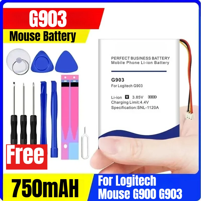 750mAH 3.7V Mouse Battery for Logitech Mouse G900 G903 - AliExpress 44