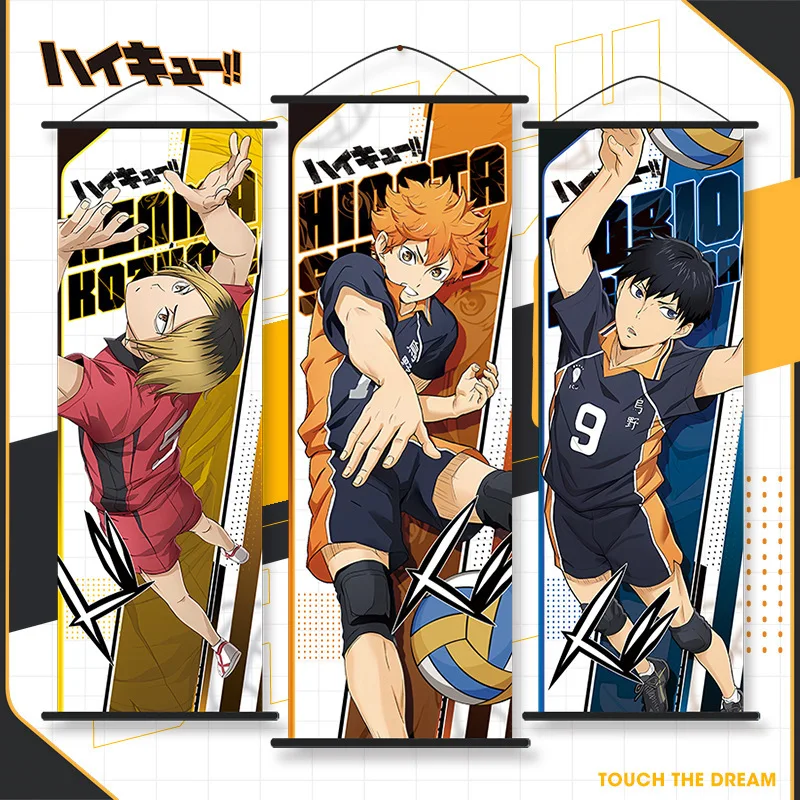 Haikyuu-Scroll-Canvas-Wall-Hanging-Painting-Home-Decor-Anime-Poster ...