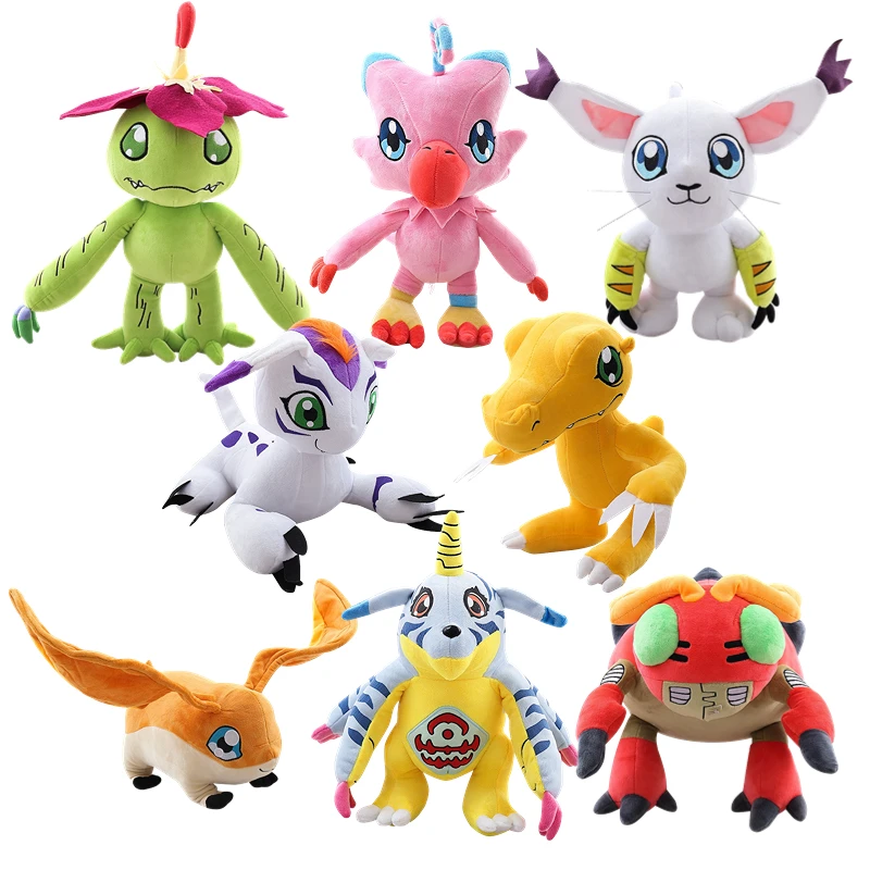 Juguetes de peluche de Anime de 30cm Digimon, figuras de dibujos ...