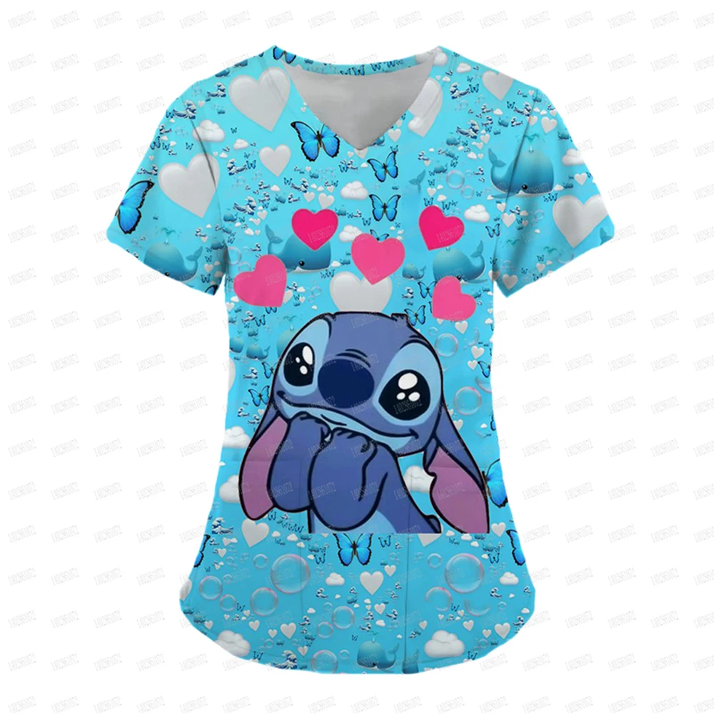 Lilo-Stitch-printed-nurse-accessories-scrub-women-s-nurse-uniform ...