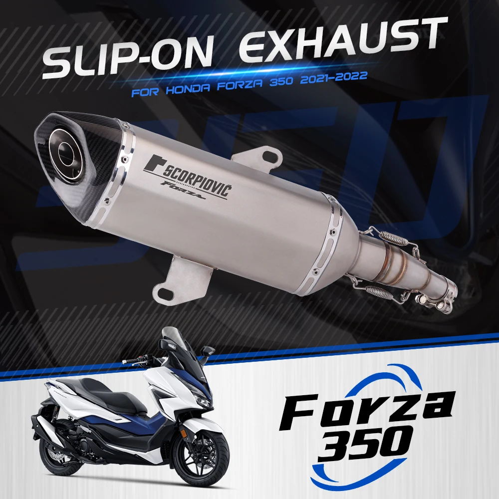 Motorcycle-Exhaust-Escape-Link-Pipe-Modified-Carbon-Fiber-51mm-Muffler ...