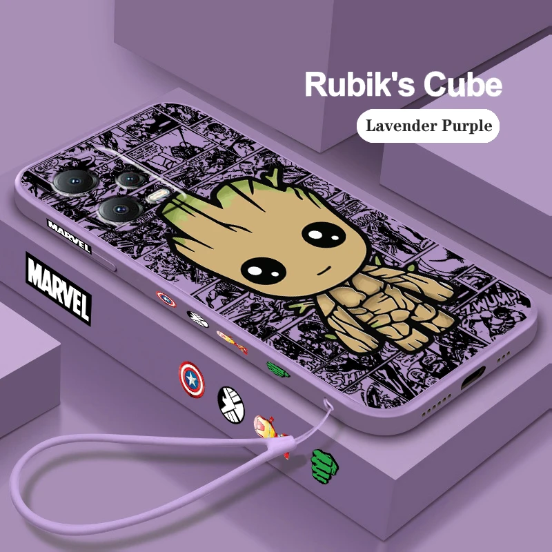 Groot-Iron-Man-Marvel-Cute-Liquid-Left-Rope-For-Xiaomi-Redmi-Note-13-12 ...