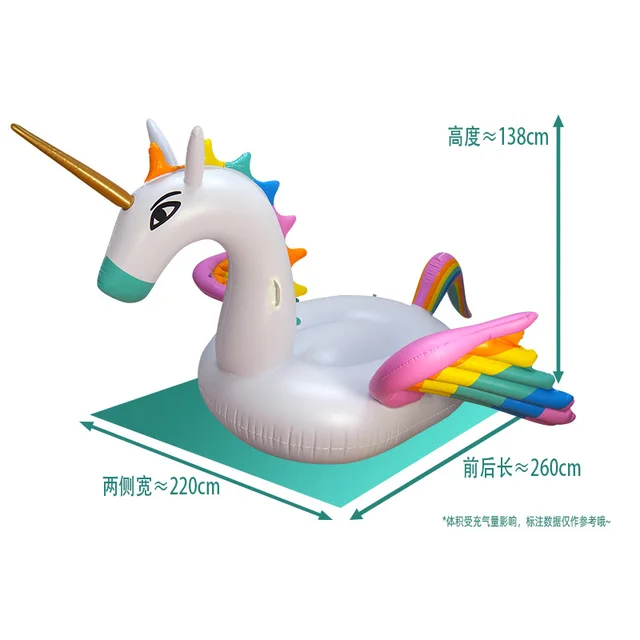 Big Size PVC Inflatable Water Bed Toy Swimming Ring Air Mattress ...